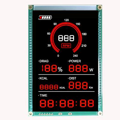 China COG Segment LCD Module Black Mask Black White VA Color Display For Thermostat With HT1621 IC Wide Temperature for sale