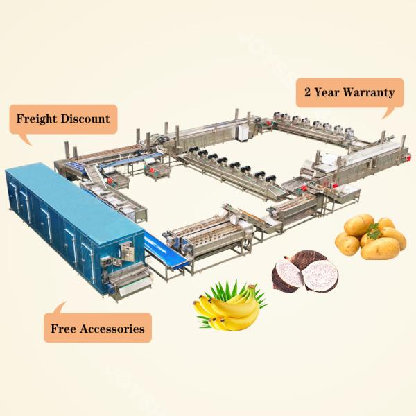 Quality Food Grade Stainless Steel Frozen French Fries Making Machine with Gas Heating for sale