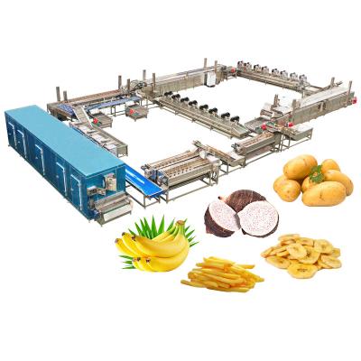 China SUS304 Material Fully Automatic Lays Potato Chips Making Machine For Snack Production for sale