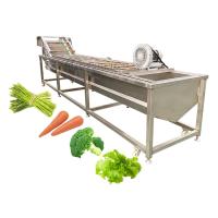 China 25kw Fully Automatic Multifunctional Ultrasonic Vegetable Bubble Washing Machine for sale