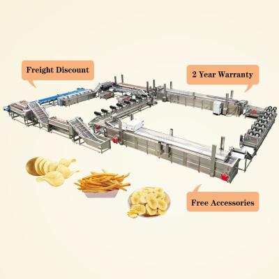 China Fully Automatic Industrial Frozen French Fries Production Line for Custom Requirements for sale