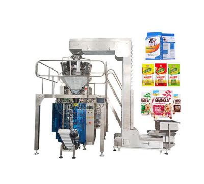 China Multihead Weigher Vertical Packaging Machine for Food Granule Bean Seed Rice Dry Fruit for sale