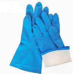 China Nitrilo resistente de Mil Household Task Gloves Blue das luvas 15 do solvente do nitrilo da cozinha à venda