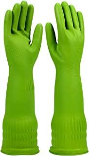 China XL het Buitengewoon lange Manchetlatex Gloves 45CM 120G/Pair Keuken Schoonmakende Handschoen Te koop