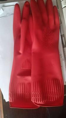 China Water Proof Extra Long Cuff Latex Gloves Non Disposable in Small Medium Large X Large Sizes Flexible and Comfortable Fit for sale
