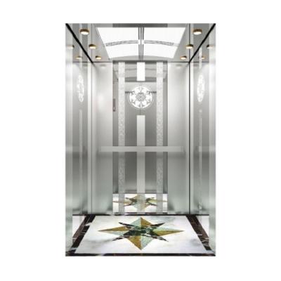 China Made In China Glass Mirror Etched SS Spray Steel Plate The Hospital Residence Elevator for sale