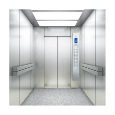 China High Quality Mirror Etched SS Spray Steel Plate Medical Elevator House Lift Elevators For Apartment for sale