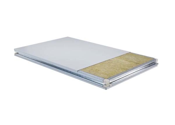 Quality Handmade Cleanroom Sandwich Panel Rock Wool Custom Color 80-120Kg/M3 Core for sale