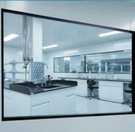 Quality Modular Double Layer Frosted Cleanroom Window For Privacy Protection for sale