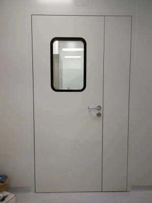 전자 공장에 맞춤식 철 청정실 스윙 도어 화재 50mm 두께