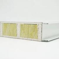 Quality 950mm 1150mm Width MGO Rock Wool Sandwich Panel For Hospital Cleanroom for sale
