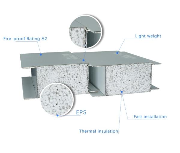 Quality Composite Foam EPS Expanded Polystyrene Sandwich Panel For Cold Rooms for sale