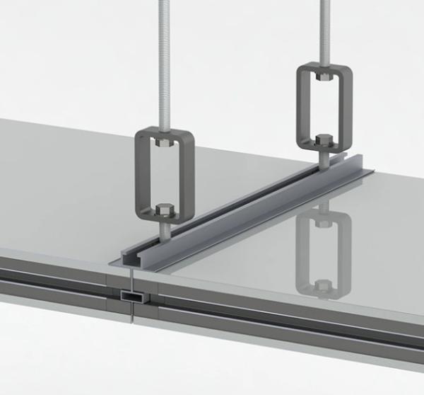 Quality Cleanroom Aluminum Extrusion Profiles T Grids For Ceiling Suspension System for sale