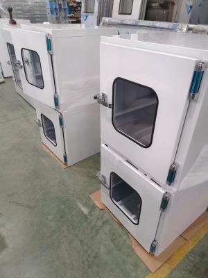 Cina Acciaio inossidabile 304 Finestra di trasmissione Interlock Pass Box con lampada UV Dimensioni interne in vendita