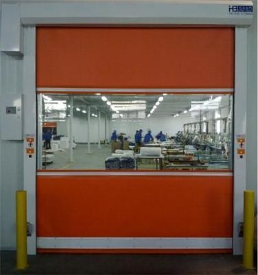 China Electric PVC Fast Rolling Shutter Door Wind Resistance For Logistic Warehouse for sale