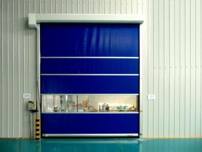 Cina Porta automatica in PVC con persiana a rotazione rapida, accesso ad alta velocità, protezione dalla polvere e dal vento in vendita