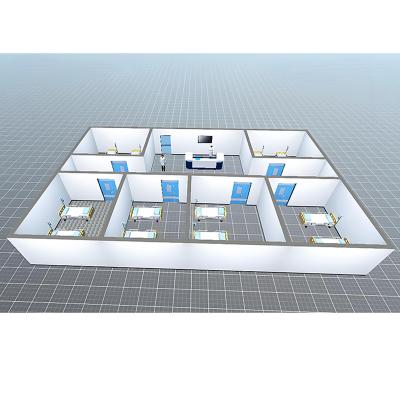China Huuao ISO 8 Standard Medical Filling Machine Cleanroom Modular Clean Room Solution for sale