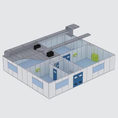 China Huaao Cleanroom Supply Portable Clean Room Class 100 Modular Cleanroom OEM Clean Class 100 Modular Cleanroom/ISO 5 ISO 7 Clean Booth for sale