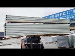 Isoliertes Dach PU Polyurethan Sandwich Panel 50 mm Wandplatten Aluminiumverbundplatten für Stahlkonstruktionsgebäude