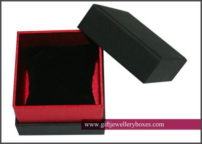 China Black Cardboard Jewellery Gift Boxes / paper jewelry box / paper watch box for Jewelry packaging factory