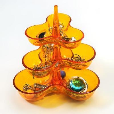 China Flowers removable three multi-purpose racks jewelry storge frame color random factory