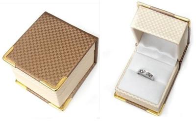 China PU ring box, jewelry box factory