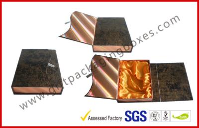 China Leather Rigid Gift Boxes For Luxury Gift Packing , Embossed Foldable factory