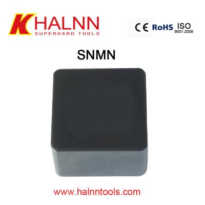 China SNMN1207 BN-S30 grade Solid CBN inserts to hard turning cast iron from CBN inserts manufacturer Halnn for sale