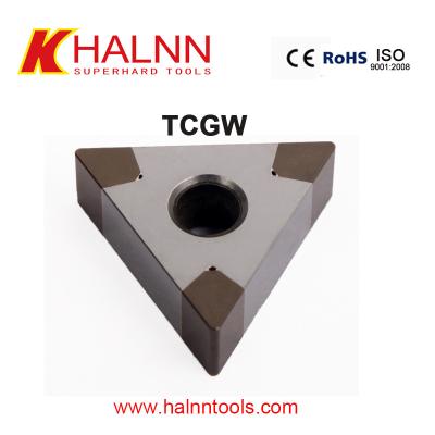 China Halnn BN-H11 PCBN Tipped Cutters turning Metallurgical bearings with HRC62 for sale