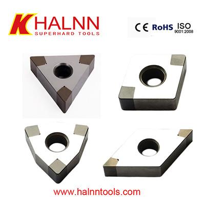 China The reasonable parameters of CBN cutting inserts Hard turning bearing steel after heat treatment for sale