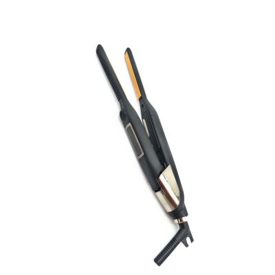 China Ce-verbiedt het Goedkeurings Zwarte Kleine vlakke ijzer 230C Ion Wet To Dry Negative Ion Hair Straightener Te koop