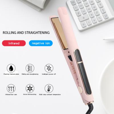China MCH Heating Ceramic Plate Hair Straightener Ladies Infrared Travel Flat Iron for sale