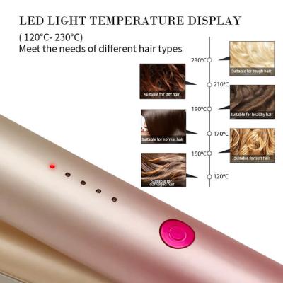 Cina Il raddrizzatore dei capelli ed il ferro di arricciatura hanno messo il raddrizzatore senza cordone dei capelli di viaggio in vendita
