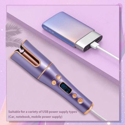 Cina Arricciacapelli automatico cordless antiscottatura PTC USB Bigodino per capelli con spegnimento automatico in vendita