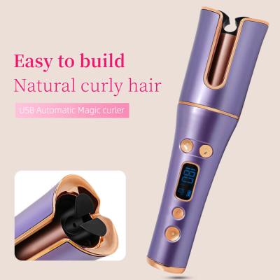 Cina Arricciacapelli automatico cordless antiscottatura PTC USB Bigodino per capelli con spegnimento automatico in vendita