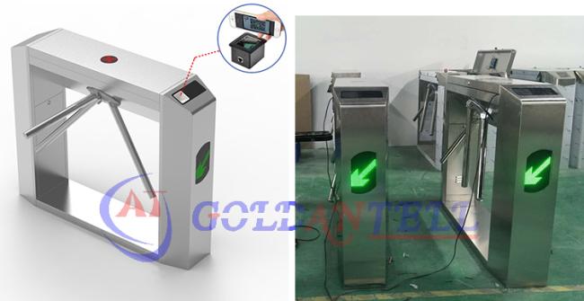 Auto Code Tripod Barcode Scanner Turnstile in stainless steel construction