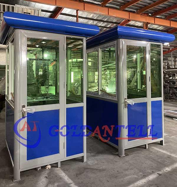Portable Window 2M Steel Prefab Security Guard House Flexible 1