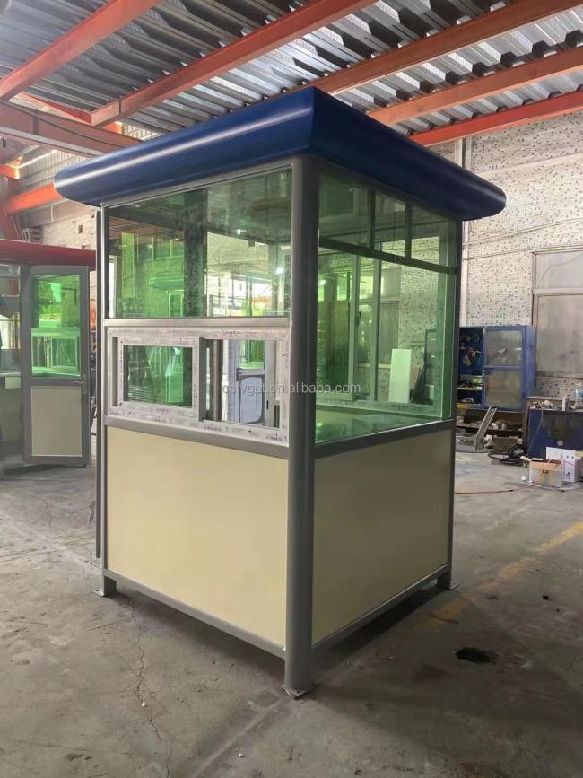 Guard booth side view with window