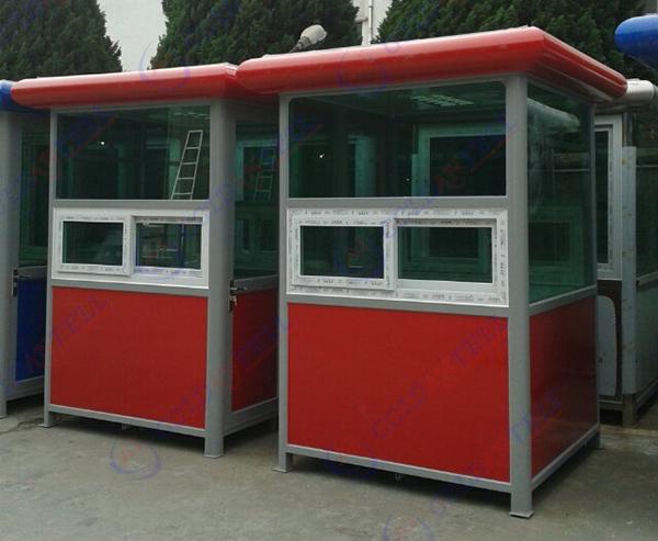 Custom color options for security booth