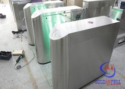 China Stainless Steel Retractable Flap Barrier Gate , Bi - directional Multi Access Control Turnstiles for sale