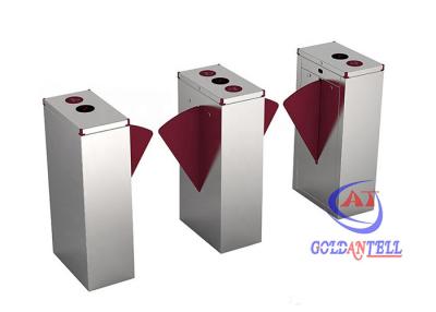 China Robust Flap Barrier Gate DC24V Brush Motor For Bus Station / Office Building for sale