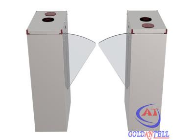 China Robust Flap Barrier Gate DC24V Brush Motor For Bus Station / Office Building for sale