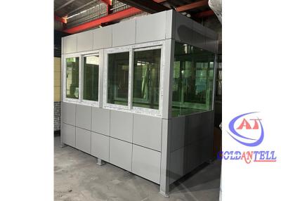 China Customized Modular Prefab Ticket Booth Outdoor Stainless Steel With Aluminum Plate for sale