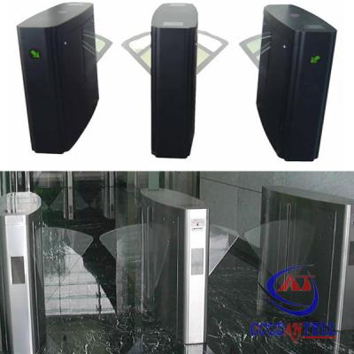 China Retractable Flap Barrier Gate in shock absorber visitor management system for sale