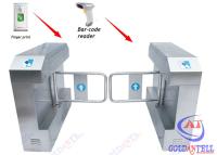 China Electronic TCP / IP Swing Barrier Gate RFID Fingerprint Barcode Reader for sale