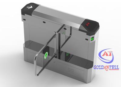 China Electric Flap Barrier Gate Mechanism RFID Stainless Steel Access Control Turnstile Gate for sale
