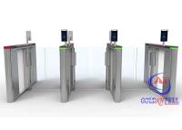 China Crowd Control Passport Scanning Turnstile Swing Checkpoint Automatic For Immigration Hall for sale
