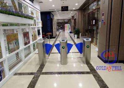 China 1 In 1 Out Automatic Flap Barrier NFC Access Control Turnstile Gate High Speed Pass for sale