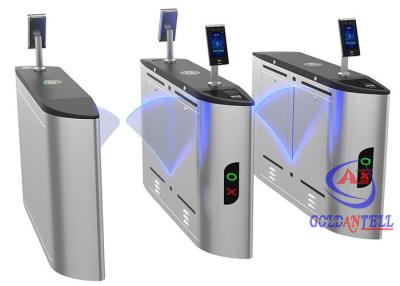 China Safety Security Face Terminal Recognition Bar Code Ticket Barrier Flap Turnstile Gate for sale