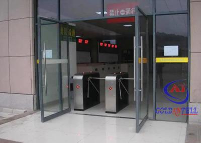 China Stainless Steel 304/316 RFID Turnstile Gate 30 - 40 Persons/Min With DC Brushless Motor for sale